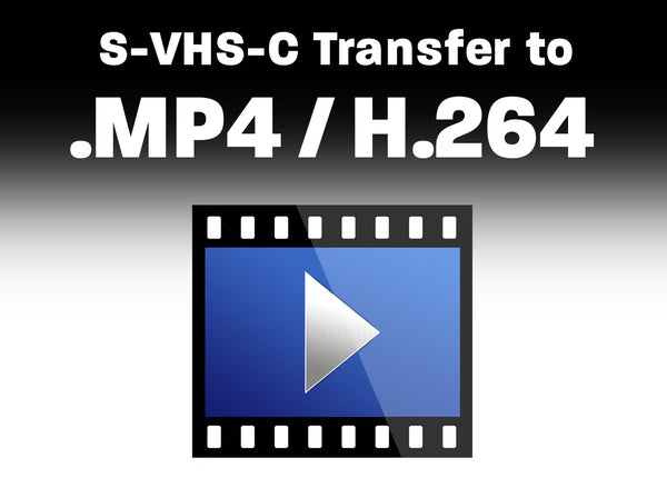 S-VHS, VHS, VHS-C Transfer to .MP4 / H.264 – Professional Video Tape ...